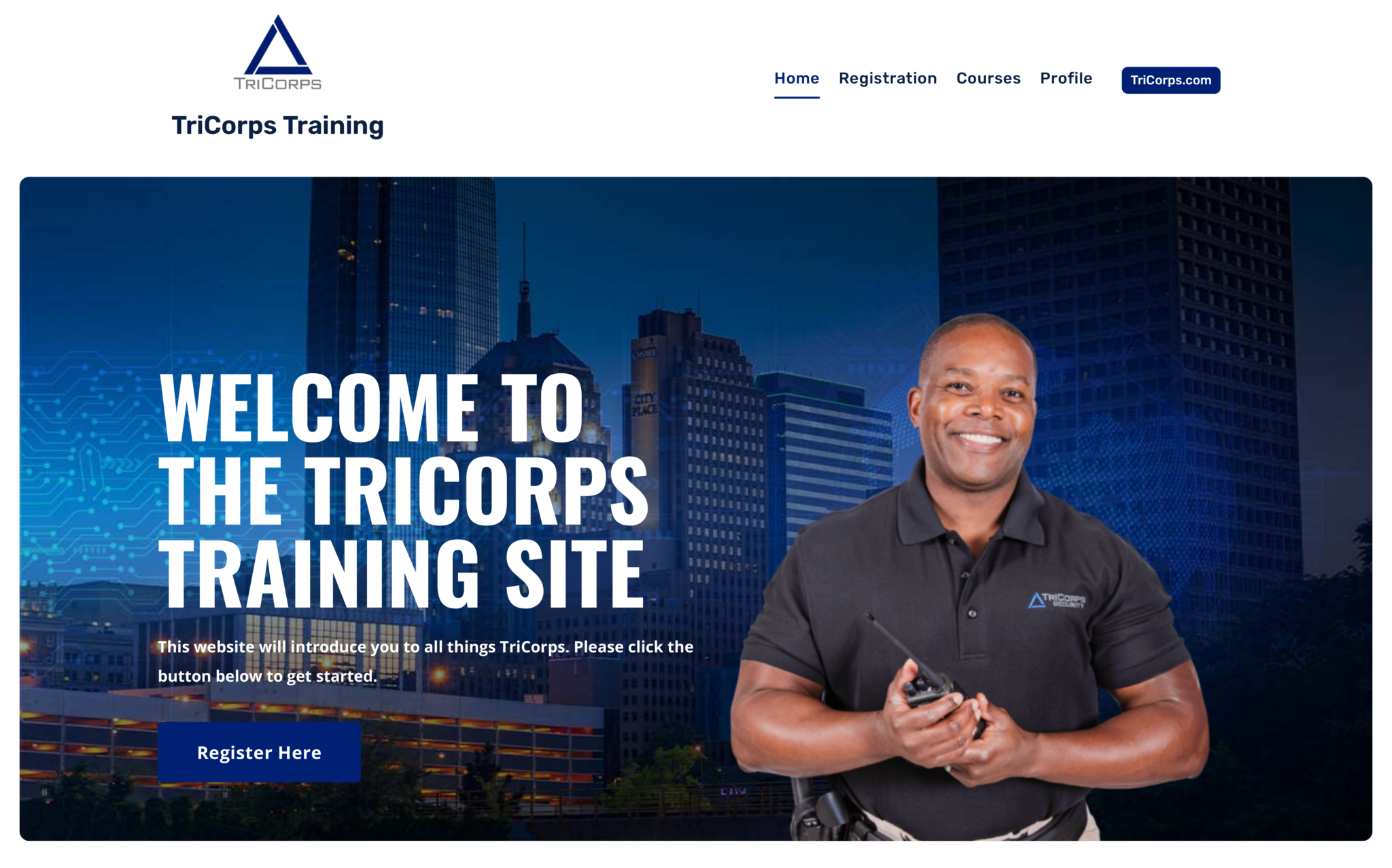 Introducing the TriCorps Training Site - TriCorps Security